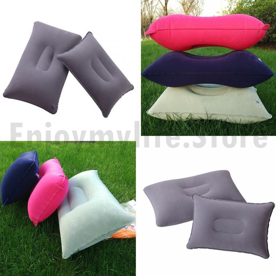 Multifunction Inflatable PVC Nylon Travel Pillow - Shop Relax Body ...